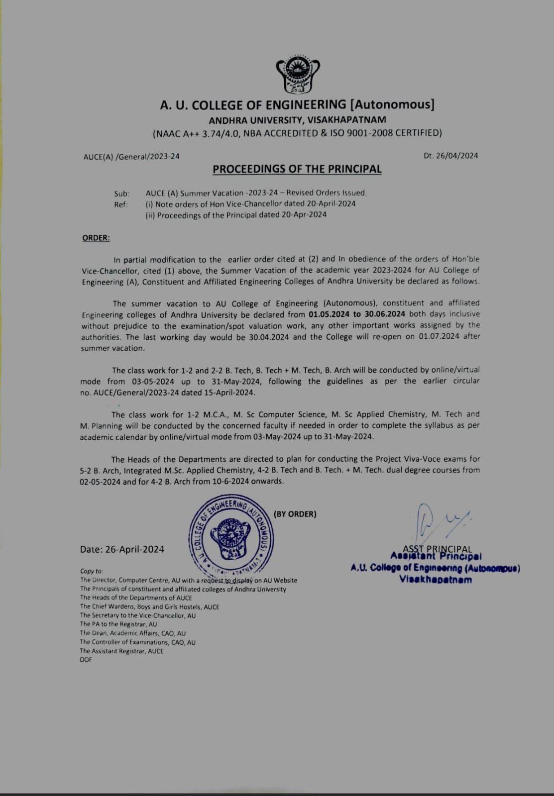 Andhra University | Visakhapatnam