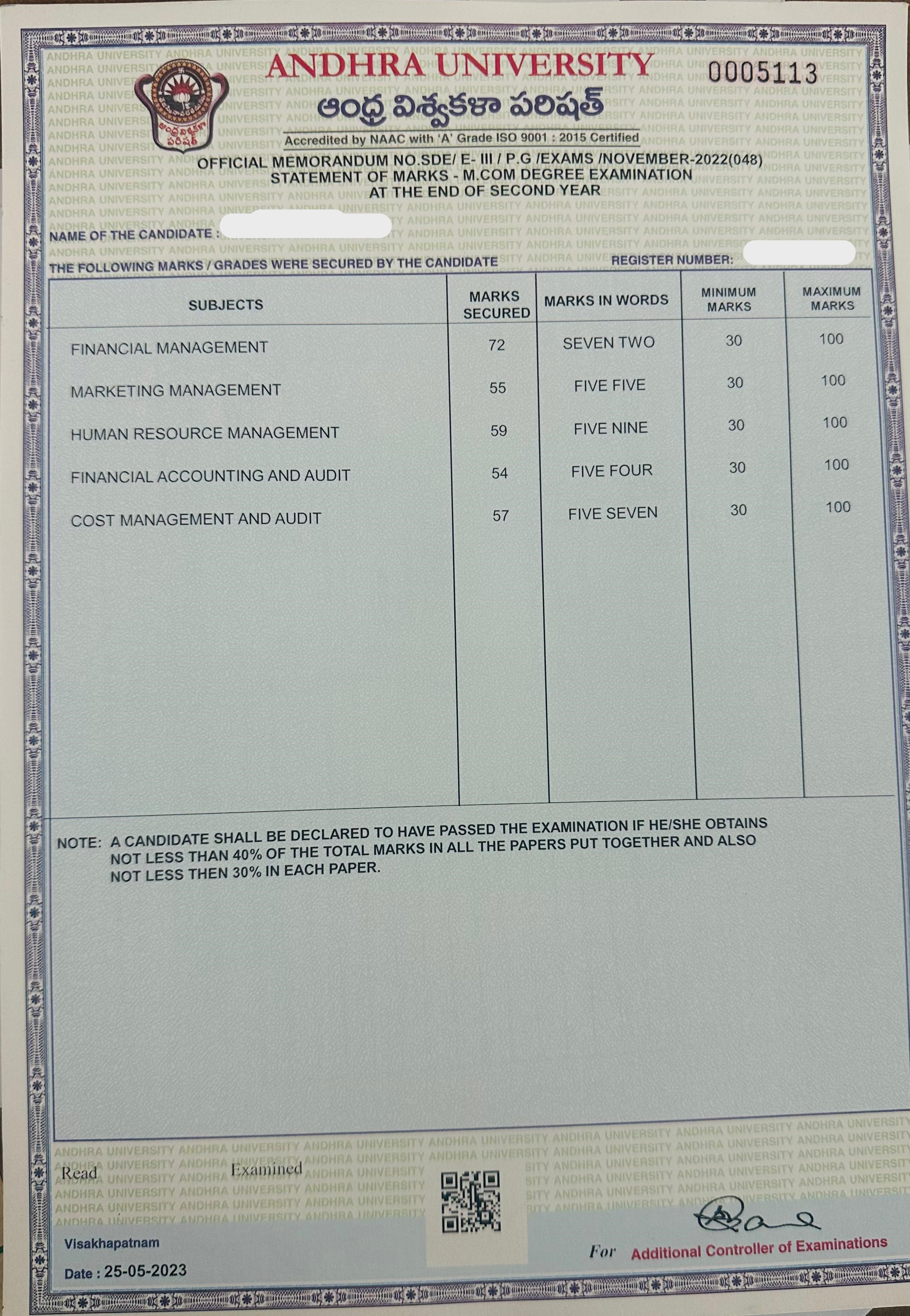 Andhra University | sdedownloads
