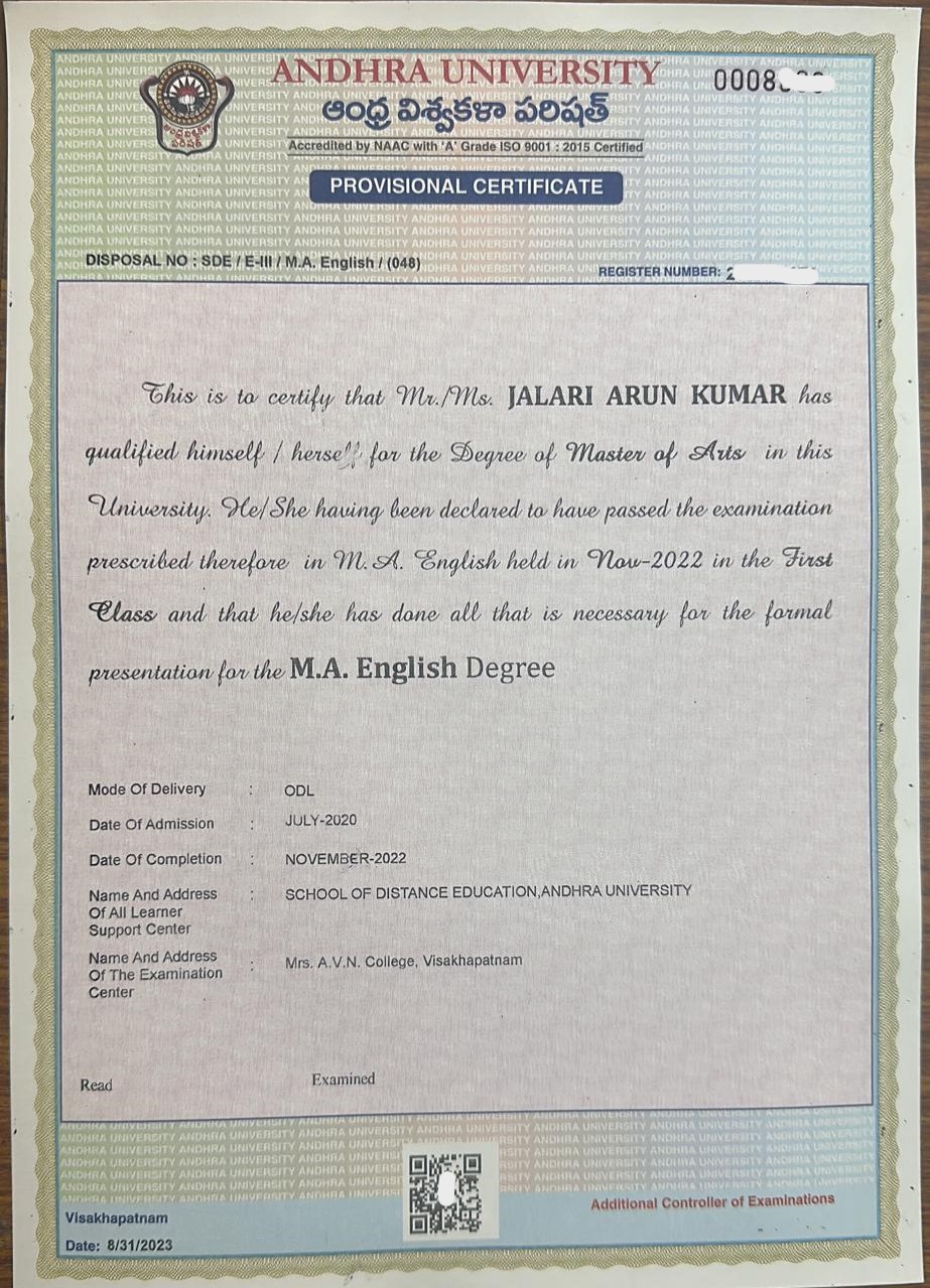 Andhra University | sdedownloads